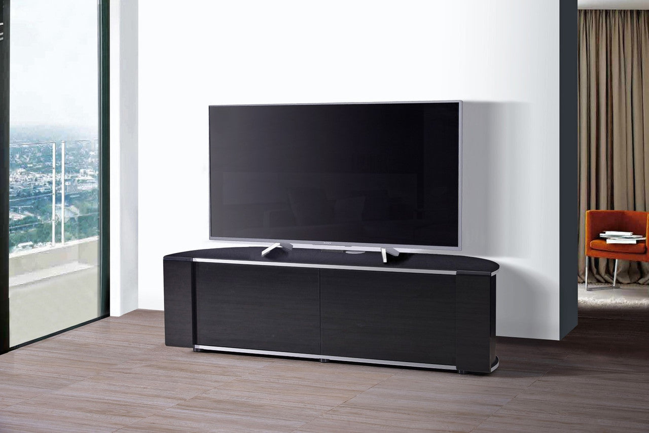 Sirius 1600 Black TV Stand For TVs Up To 65 Inches MDA Designs – Paramount Furniture